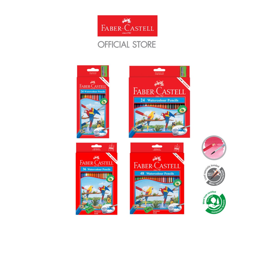 Faber-Castell Parrot water color paper สีไม้ระบายน้ำ | Shopee Thailand