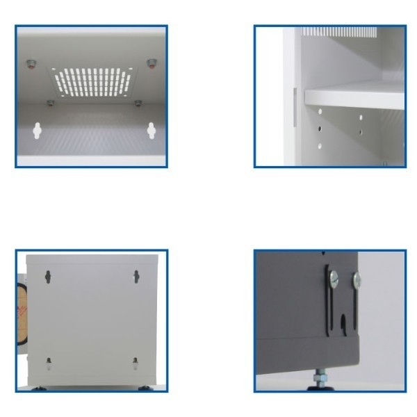 GERMANY ตู้แร็ค 19" MINI STEEL รุ่น G6-40040 , G6-40040B ขนาด กว้าง 40 X ลึก 40 X สูง 30 ซม. ...