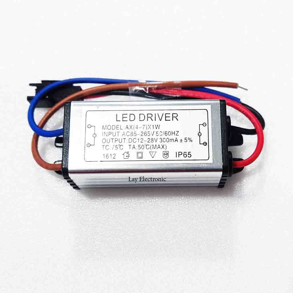 LED DRIVER 4-7W 300mA ใช้ไฟบ้าน 220V AC | Shopee Thailand