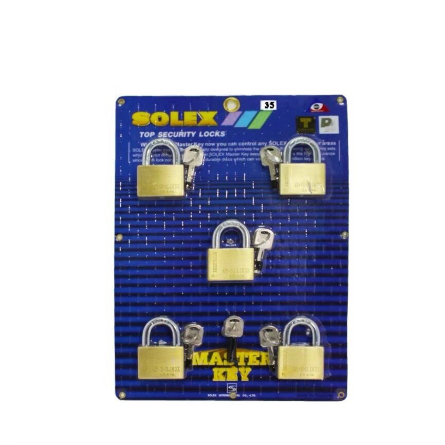 กุญแจมาสเตอร์คีย์ master key ชุด5ตัว #35-40-45-50mm สั้น/ยาว solex | Shopee Thailand