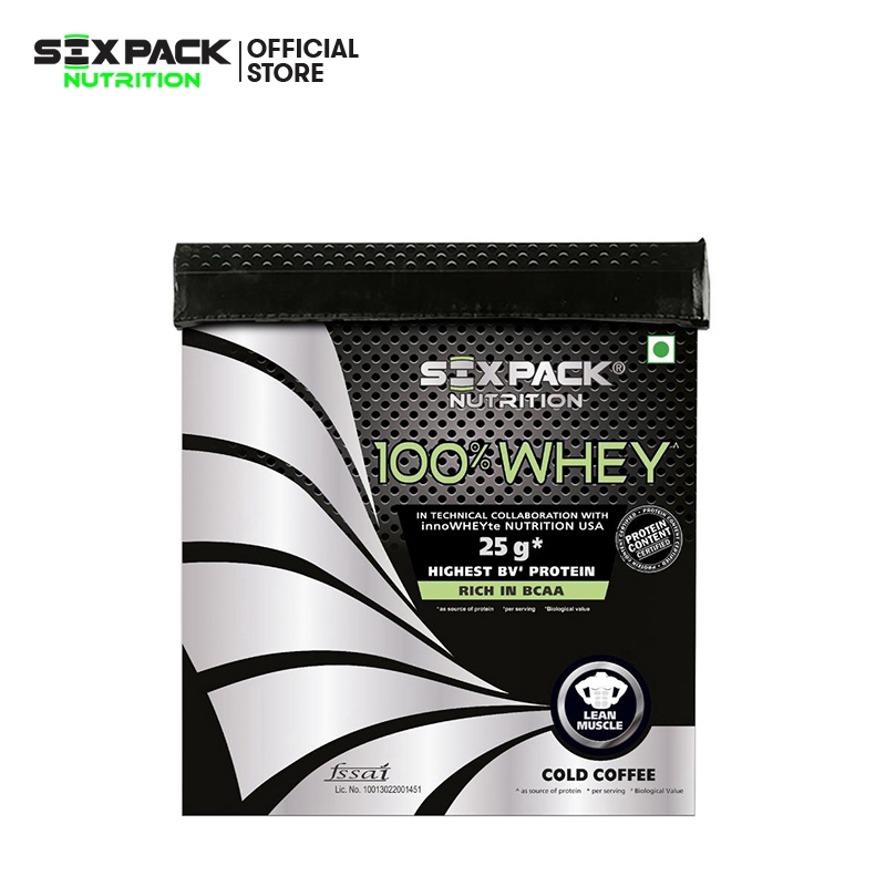 Six Pack Nutrition 100% Whey Protein Powder - 4 kg/ 8.8lbs (Cold Coffee ...