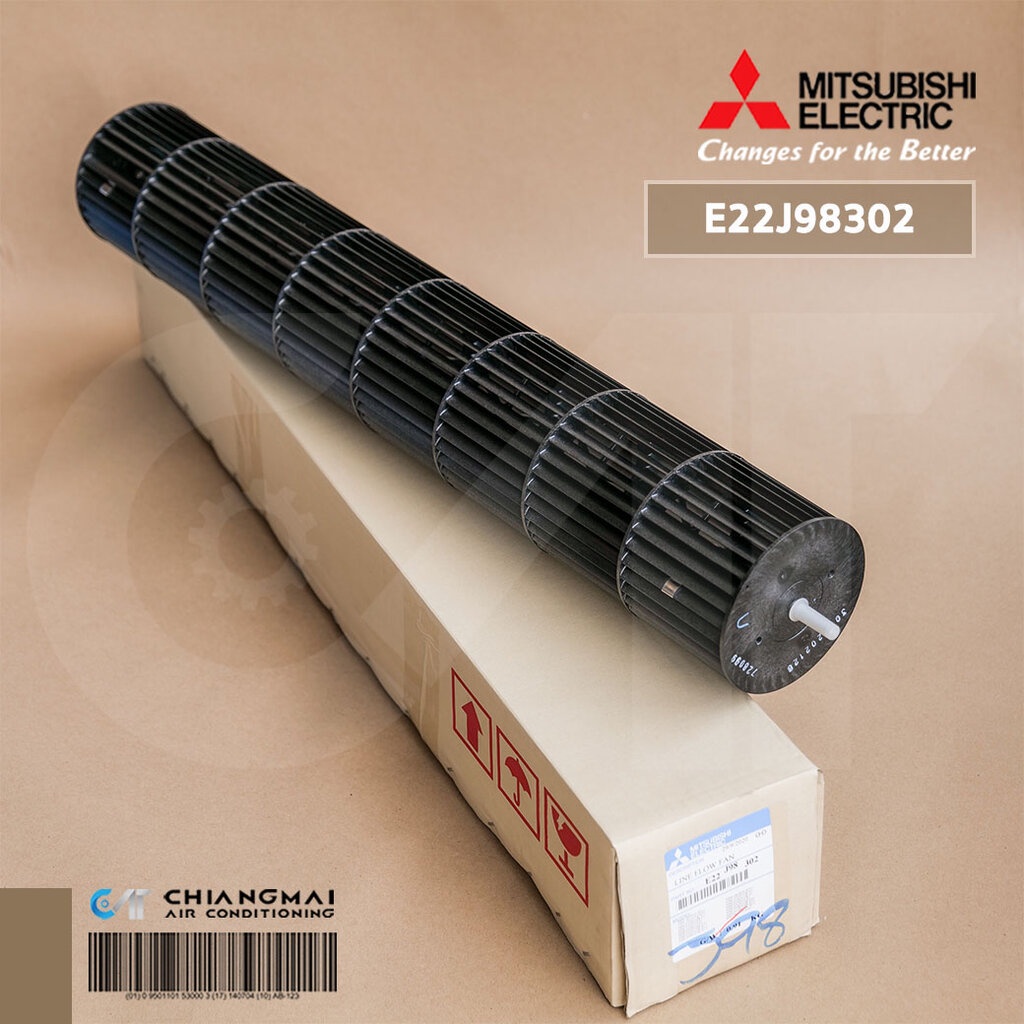E22J98302 ใบพัดลมคอยล์เย็น Mitsubishi Electric ใบพัดลมโพรงกระรอก โบ ...