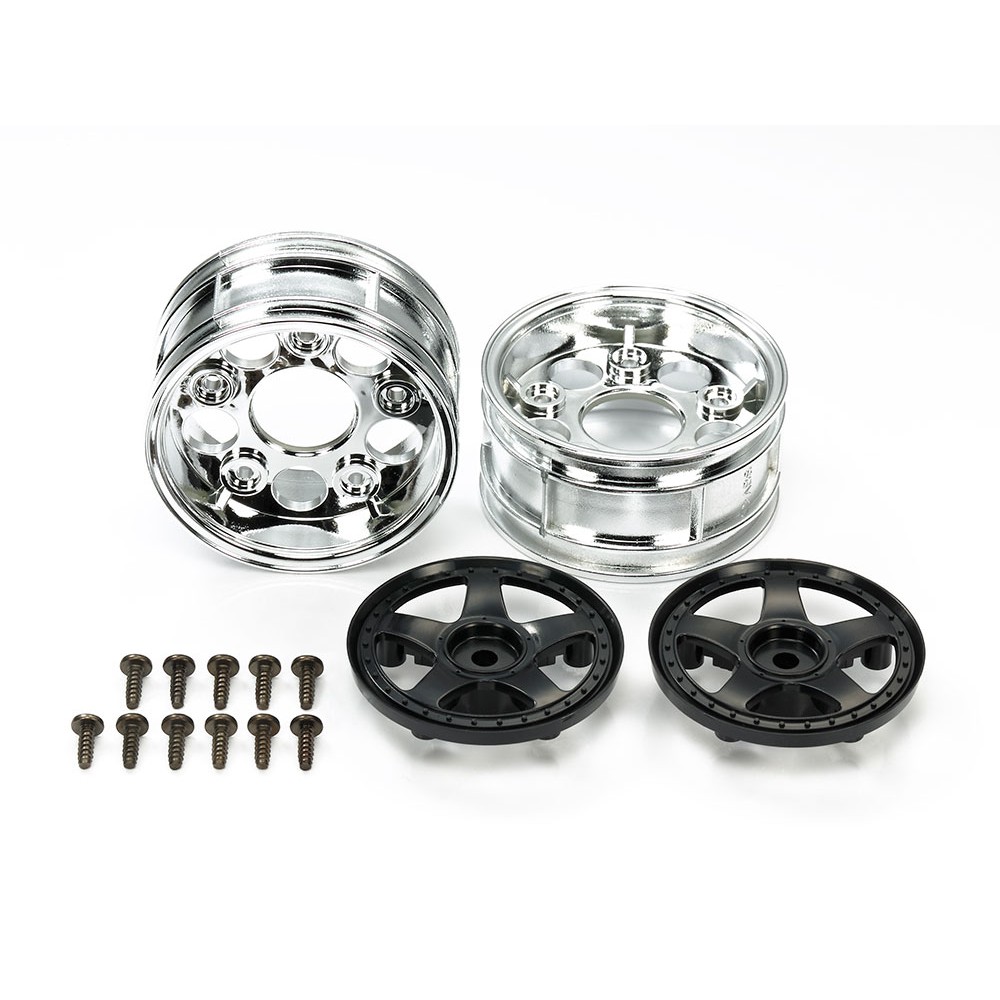 TAMIYA 54854 TWO-PIECE 5-SPOKE WHEELS (2PCS., BLACK) 26mm | Shopee Thailand