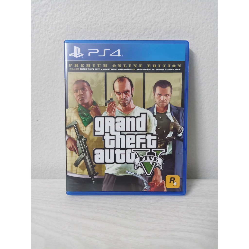 ขายแผ่นเกม PS4 GRAND THEFT AUTO V : PREMIUM EDITION โซน3/Asia (มือสอง ...