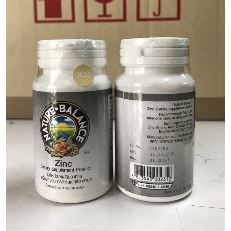 Nature Balance Zinc 90 Capsules (Zinc15mg) พร้อมส่ง!! | Shopee Thailand