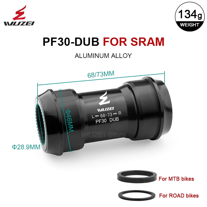 Wuzei SRAM DUB BB กระโหลกจักรยาน BSA เกลียวกลาง 68 73 มม. BB30 PF30 PF92 อะไหล่จักรยาน | Shopee ...