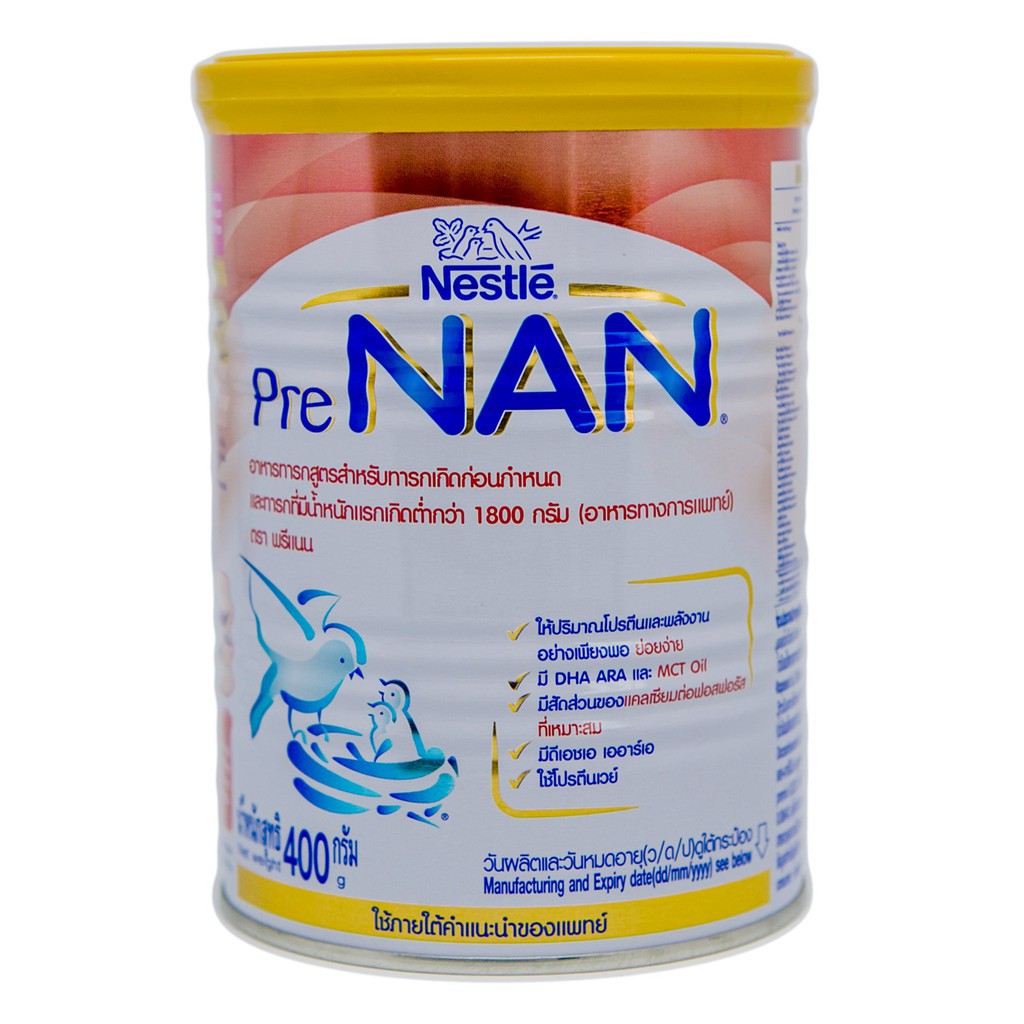 Nestle Pre NAN พรีแนน อาหารทางการแพทย์สำหรับทารกคลอดก่อนกำหนด ขนาด 400 ...