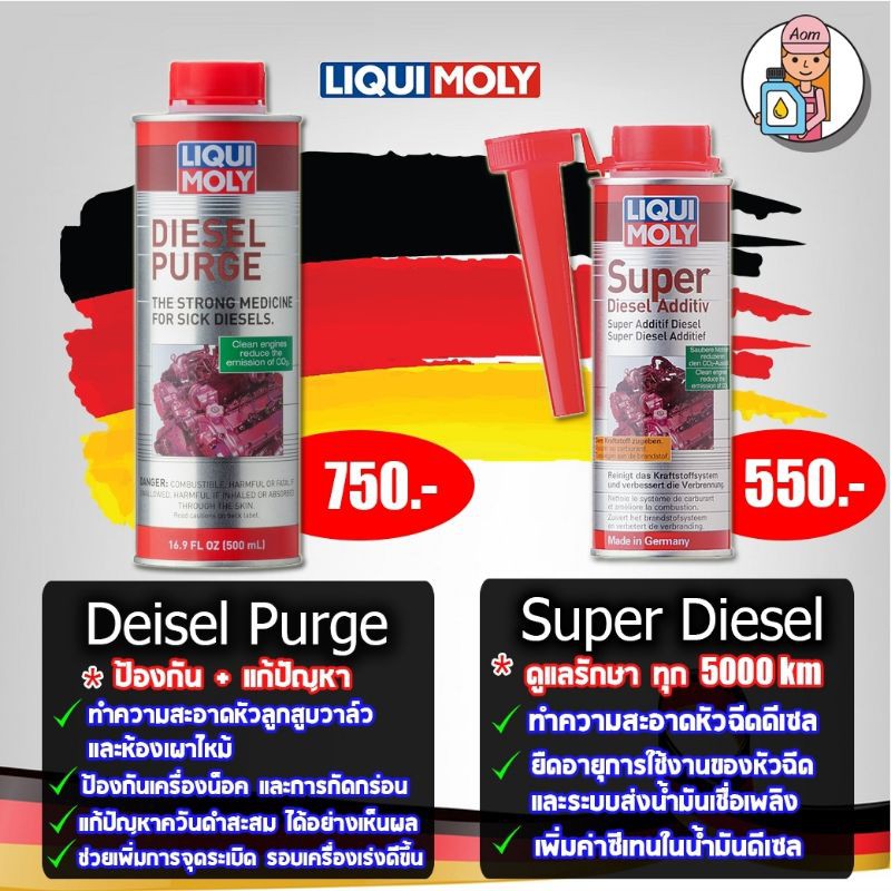 ล้างหัวฉีด Liqui moly Diesel Purge + ล้างหัวฉีด Super Diesel Additive 250 ml. | Shopee Thailand