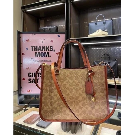 (ผ่อน0%)10เดือน (รับประกันของแท้)COACH Tyler Carryall 28 In Signature ...