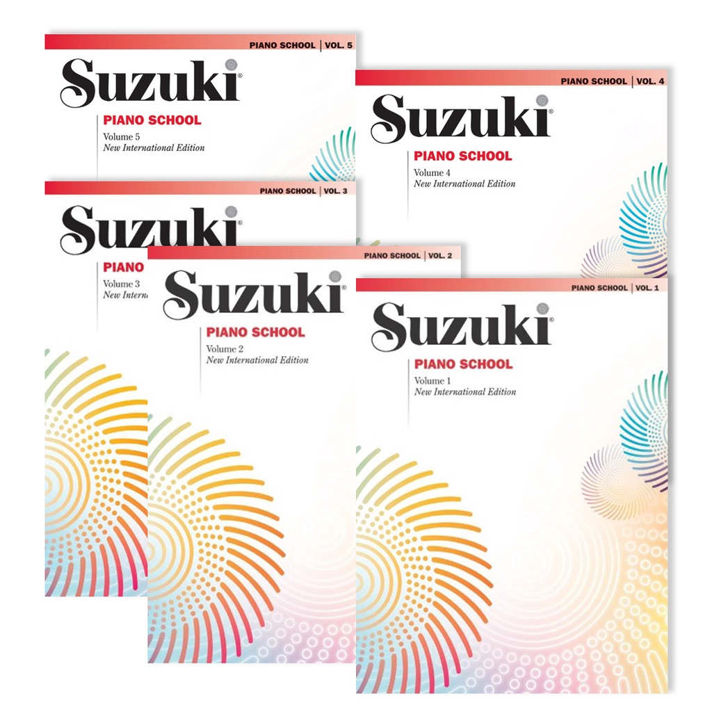 Suzuki Piano School International Edition Book Volume 1 2 3 4 5 ...