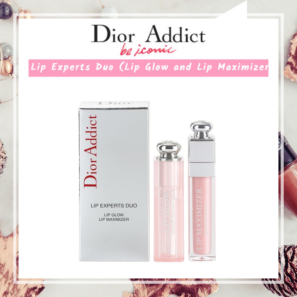 Dior lip experts duo set - Lip maximizer and Lip glow | Shopee Thailand