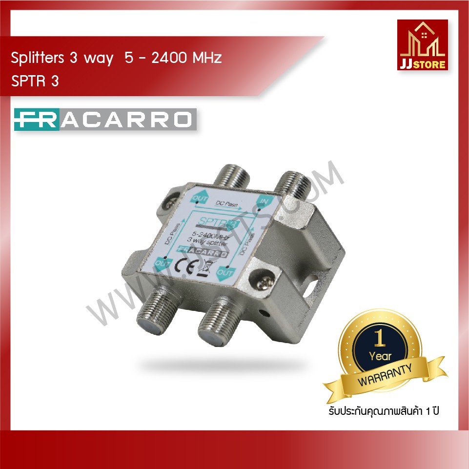 jjsats store 3 Way Fracarro Splitter Class A Shielding 5-2400MHz ...