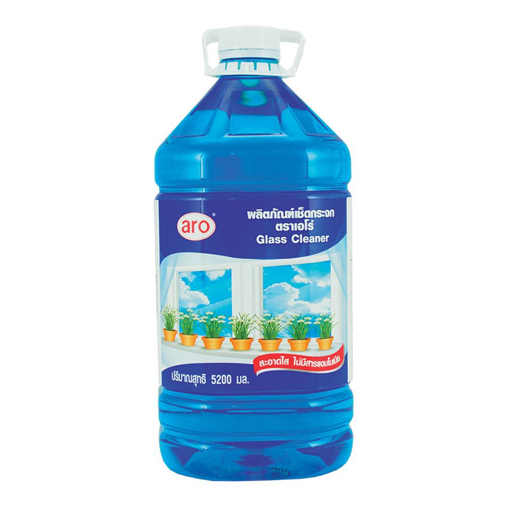 เอโร่ นํ้ายาเช็ดกระจก แกลลอน 5200 มล. Aro Glass Cleaner Gallon 5200 ml ...
