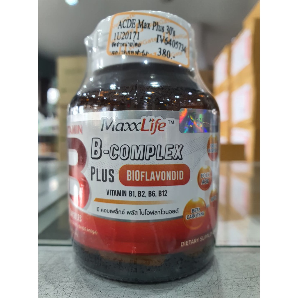 Maxxlife B-COMPLEX PLUS BIOFLAVONOID 30 CAP วิตามินบี คอมเพล็กซ์ พลัส ...