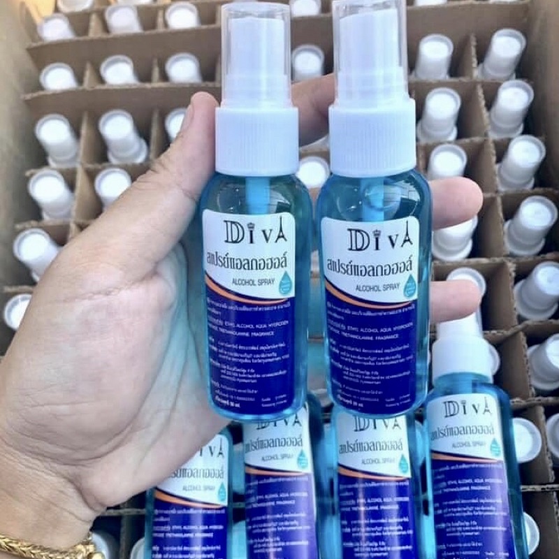 ดีว่า แอลกอฮอล์สเปรย์ DiVa alcohol hand spray ขนาดพกพา 50ml. | Shopee ...