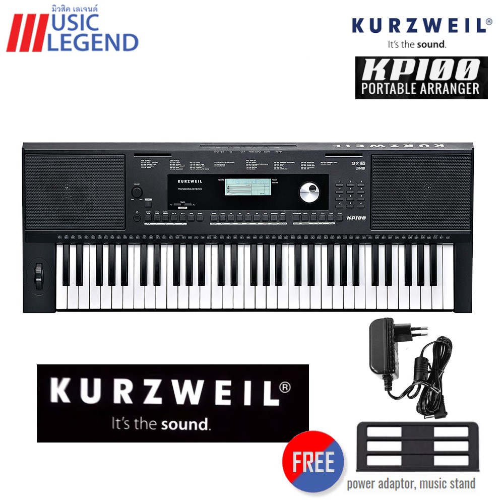 Kurzweil KP100 คีย์บอร์ด ขนาด 61 key ประกันศูนย์ 1 ปี จัดส่งฟรี | Shopee Thailand