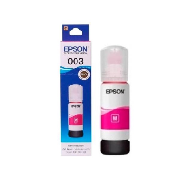 EPSON 003 Ink Original BK C M Y หมึกเติมแท๊งค์แท้ สีดำ ฟ้า ชมพู เหลือง ...