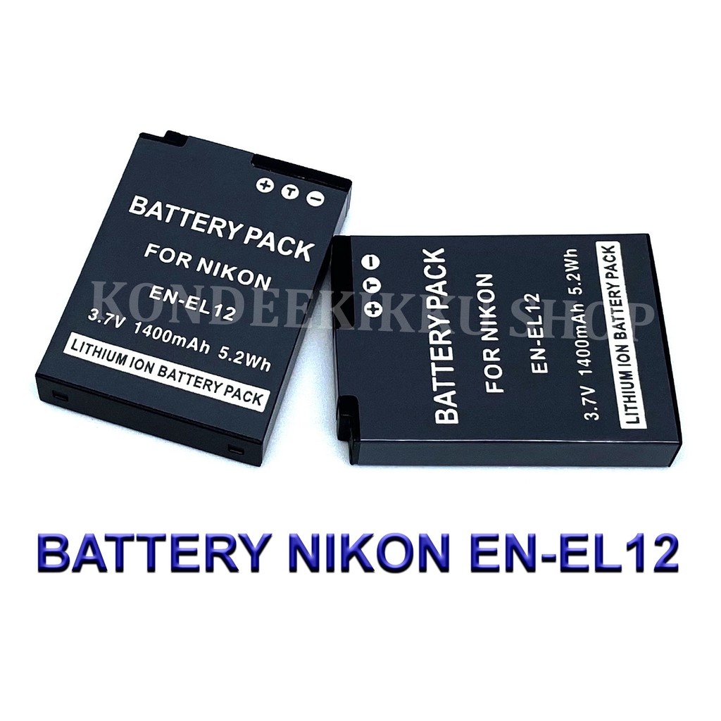 (PACK2) ENEL12 \ EN-EL12 Battery for Nikon COOLPIX A900,W300,S1200pj ...