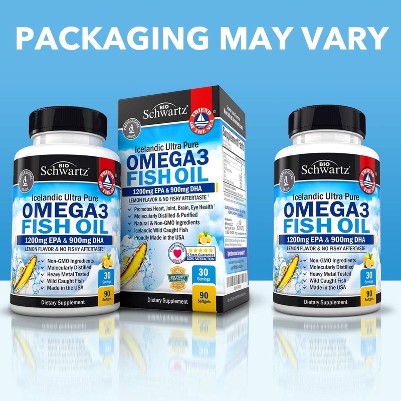 BioSchwartz, Omega 3 Fish Oil, Lemon Flavor, 90 Softgels | Shopee Thailand