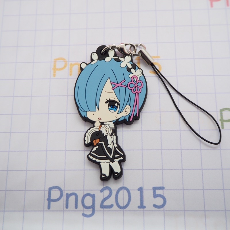 RE: Zero Starting Life on Another World Rubber Strap REM Keychain ...