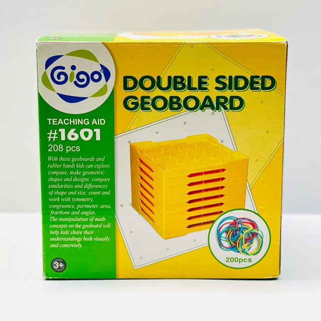 **ของเล่นแบ่งขาย** Gigo Double Sided Geoboard พัฒนากล้ามเนื้อมือและตา ...