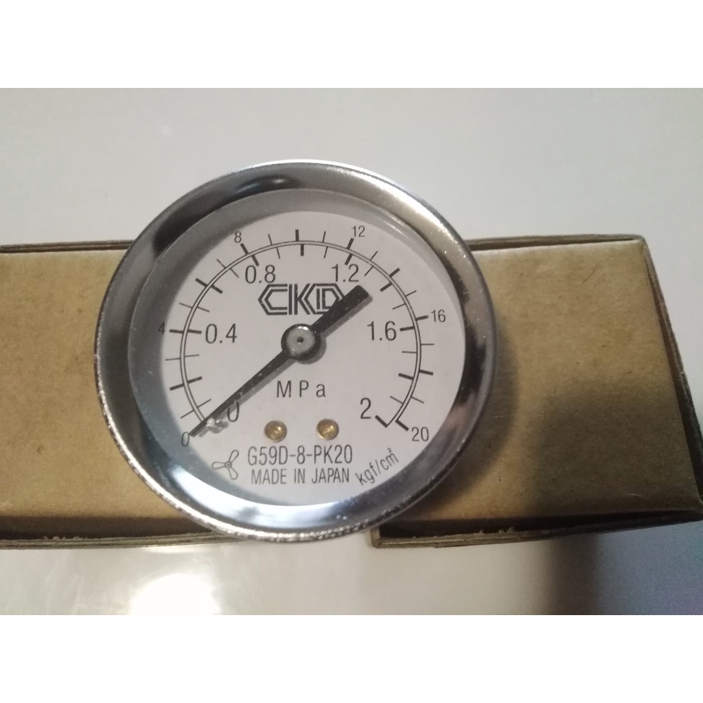 CKD เกจวัดแรงดัน Pressure Gauge CKD : G59D-8-PK20 : 2 MPA | Shopee Thailand