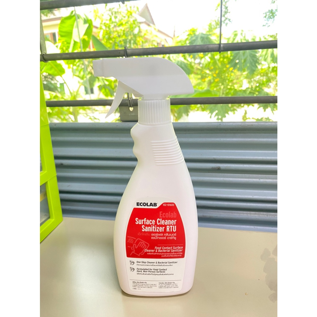 น้ำยาฆ่าเชื้อแบคทีเรีย RTU 500 ml. Surface Cleaner Sanitizer RTU Ecolab ...