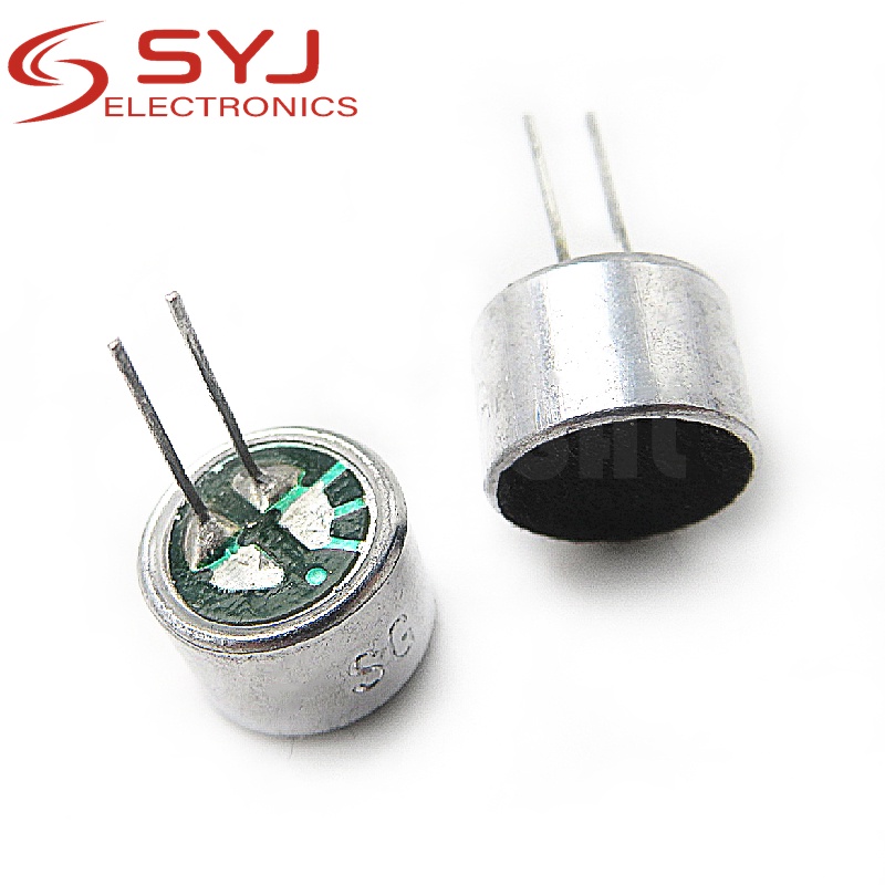 10pcs/lot 2 Pin 9*7mm 9.5mm Dia MIC Capsule electret condenser Pickup ...