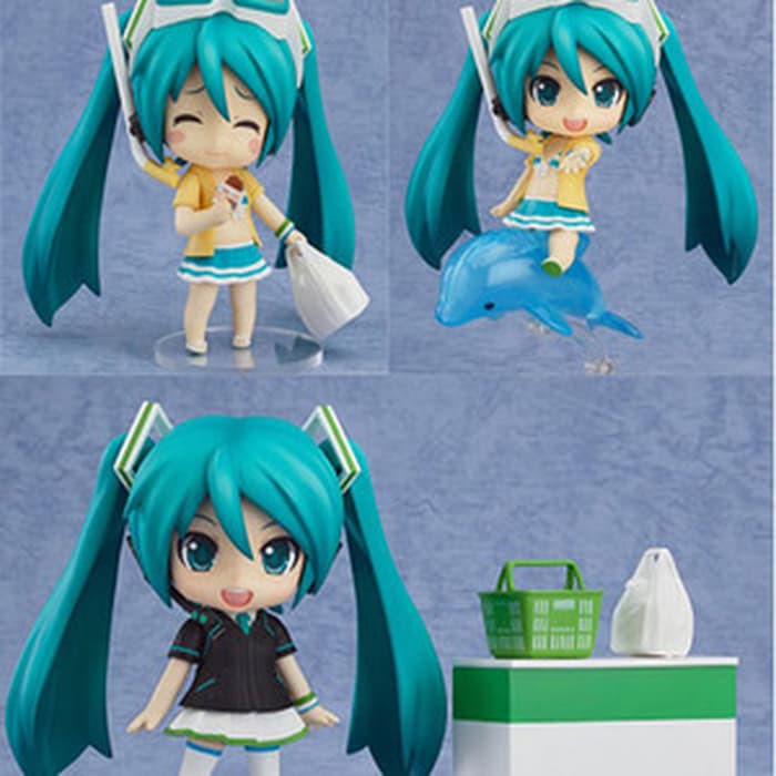 Nendoroid 339a Hatsune Miku Swimwear Ver. & FamilyMart 2013 Ver. สินค้า ...