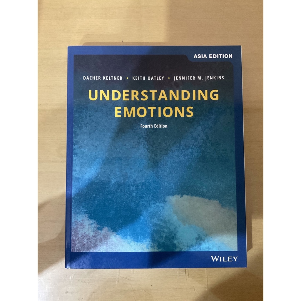 Understanding Emotions, 4th Edition, Asia Edition by Keltner (Wiley ...