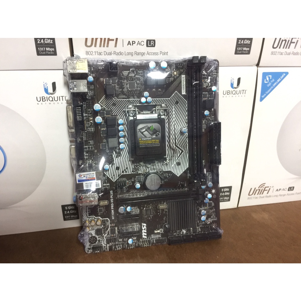 เมนบอร์ด MSI H110M PRO-VD PLUS Socket 1151 DDR4 (GEN 5,6,7) No ฝาหลัง สวยๆ (ส่งเร็ว) | Shopee ...