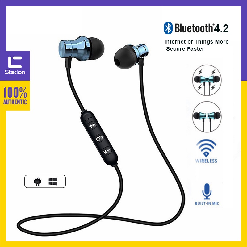 Xt11 หูฟังสเตอริโอไร้สายบลูทูธ 42 กันน้ํา แบบคล้องคอ Shopee Thailand 4792