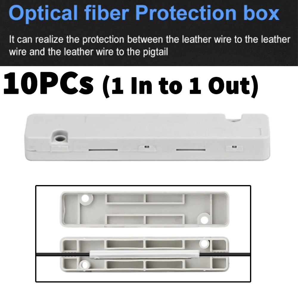 กล่องเก็บงาน Splices สาย Fiber Optic FTTH ภายใน กันน้ำ ชนิด ABS 10 ตัว Drop cable Optical ...
