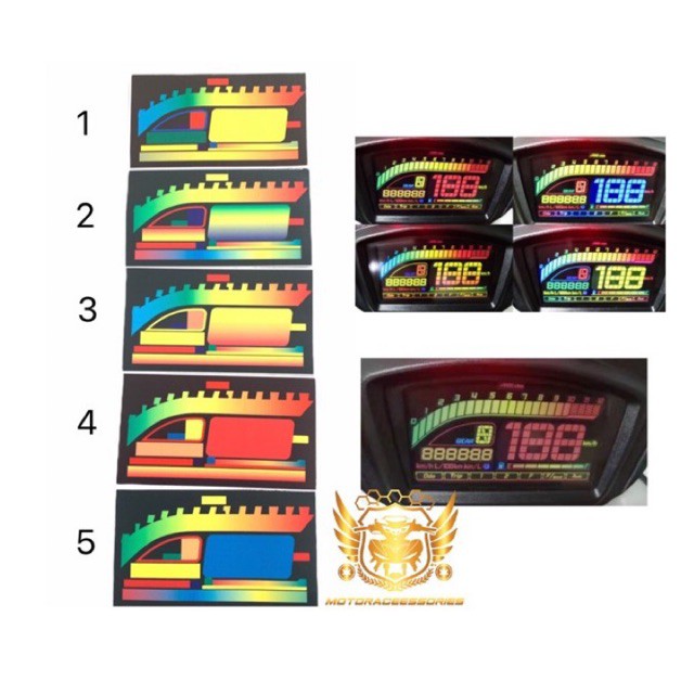 Meter INNER STICKER Y15ZR/V2 เครื่องวัดสี Tinted | Shopee Thailand