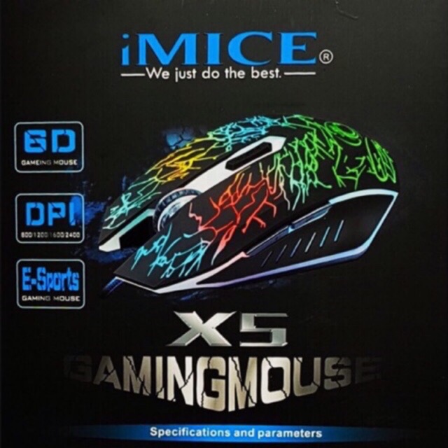 เมาส์เกมมิ่ง iMICE X5 Gaming Mouse 2400DPI Adjustable Optical ...