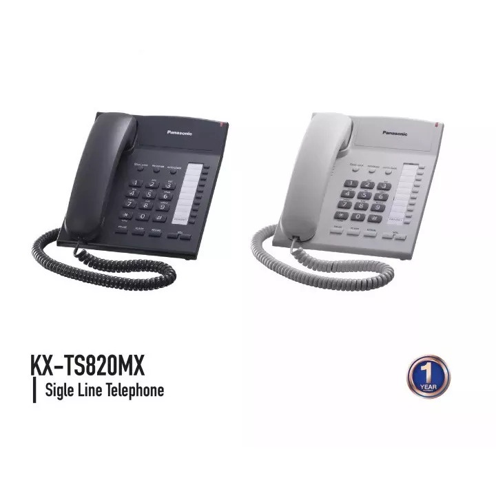 โทรศัพท์ตั้งโต๊ะ PANASONIC KX-TS820MX (ของแท้) รับประกันศูนย์ PANASONIC 1 ปี KX-TS820 | Shopee ...