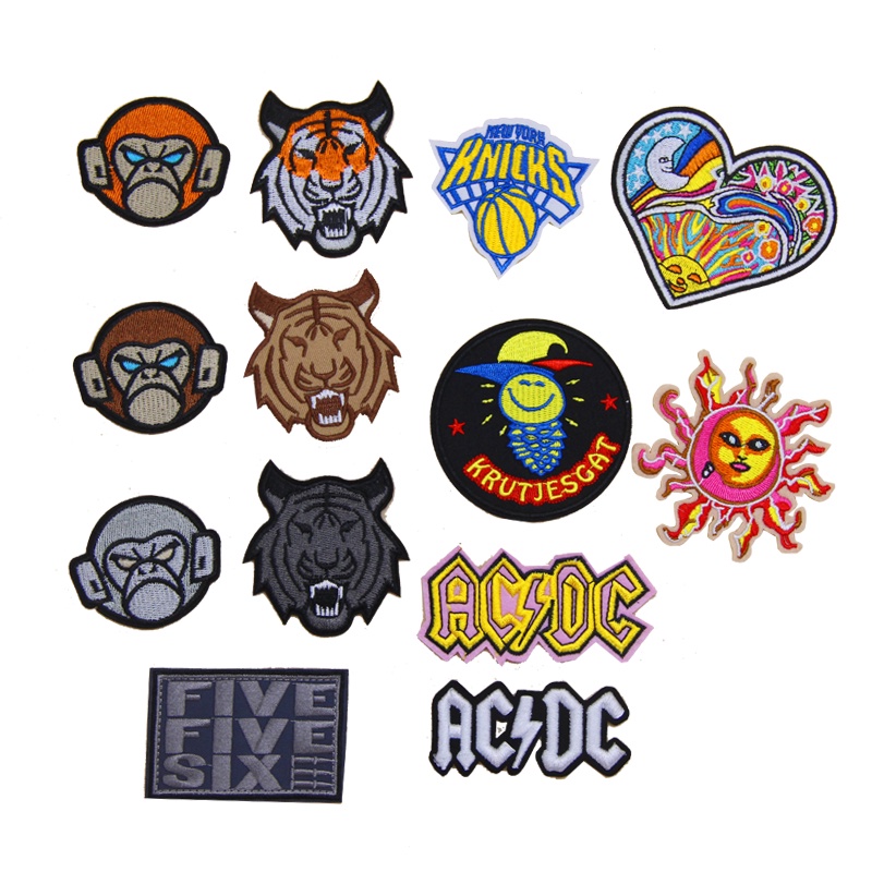 Hushengwei ปีเสือ AC Battle Ape Sun God Head Kings Hearts เย็บปักถัก ...