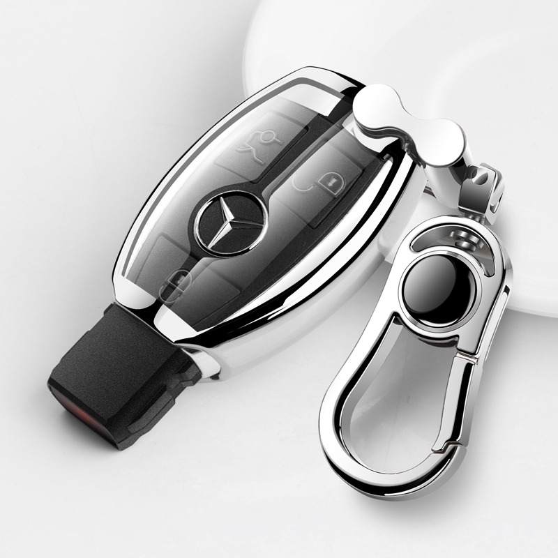 พร ้ อมสต ็ อก Benz Benz Key Case glc260 Case C-Class c200l s-Class หญิง gla200 พวงกุญแจ Key ...