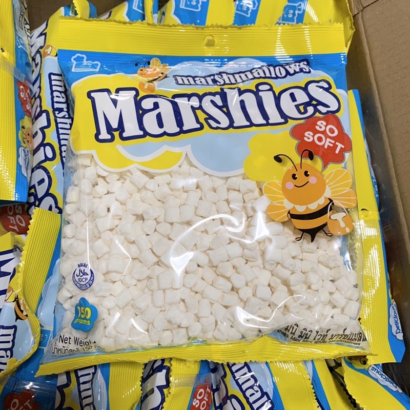Marshies MW01 มาร์ชเมลโลว์ เม็ดเล็กขาว ขนาด 150 กรัม | Shopee Thailand