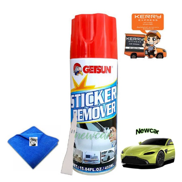 น้ำยาลอกคราบกาวและสติ๊กเกอร์ GETSUN STICKER REMOVER ฝาแดง | Shopee Thailand
