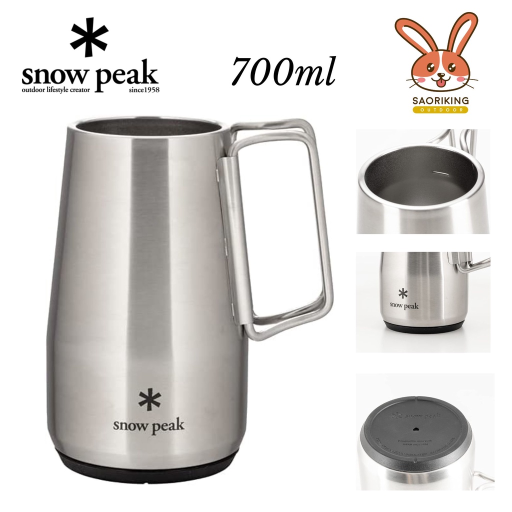 Snow Peak TW-700 Thermo Stein 700ml แก้วเก็บความเย็น ของแท้พร้อมส่ง ...