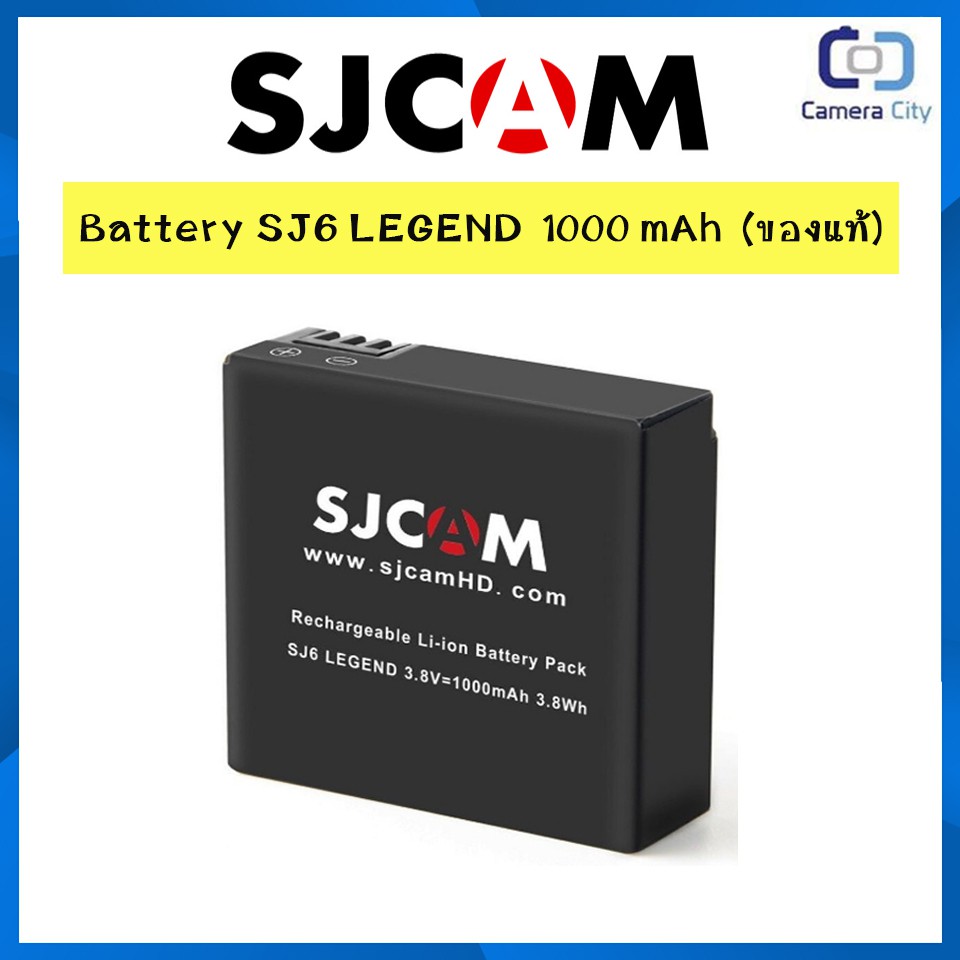 Battery SJCAM SJ6 LEGEND 1000 mAh Dual Charger SJ6 Legend (ของแท้ ...