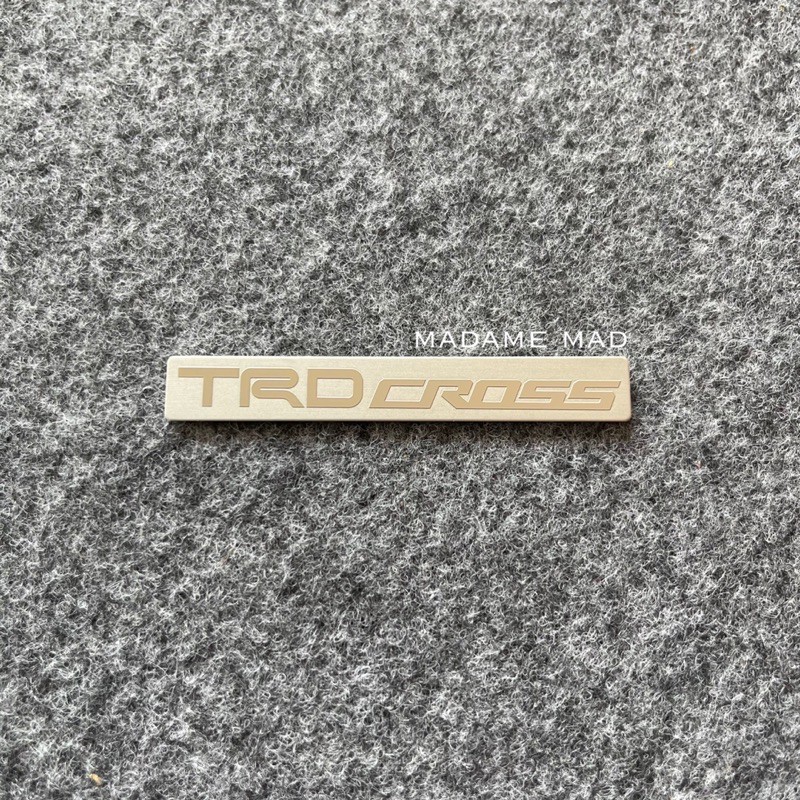 โลโก้ TRD CROSS เพลทอลูมิเนียม (ของแท้) ขนาด 7x1cm (ราคาต่อชิ้น ...
