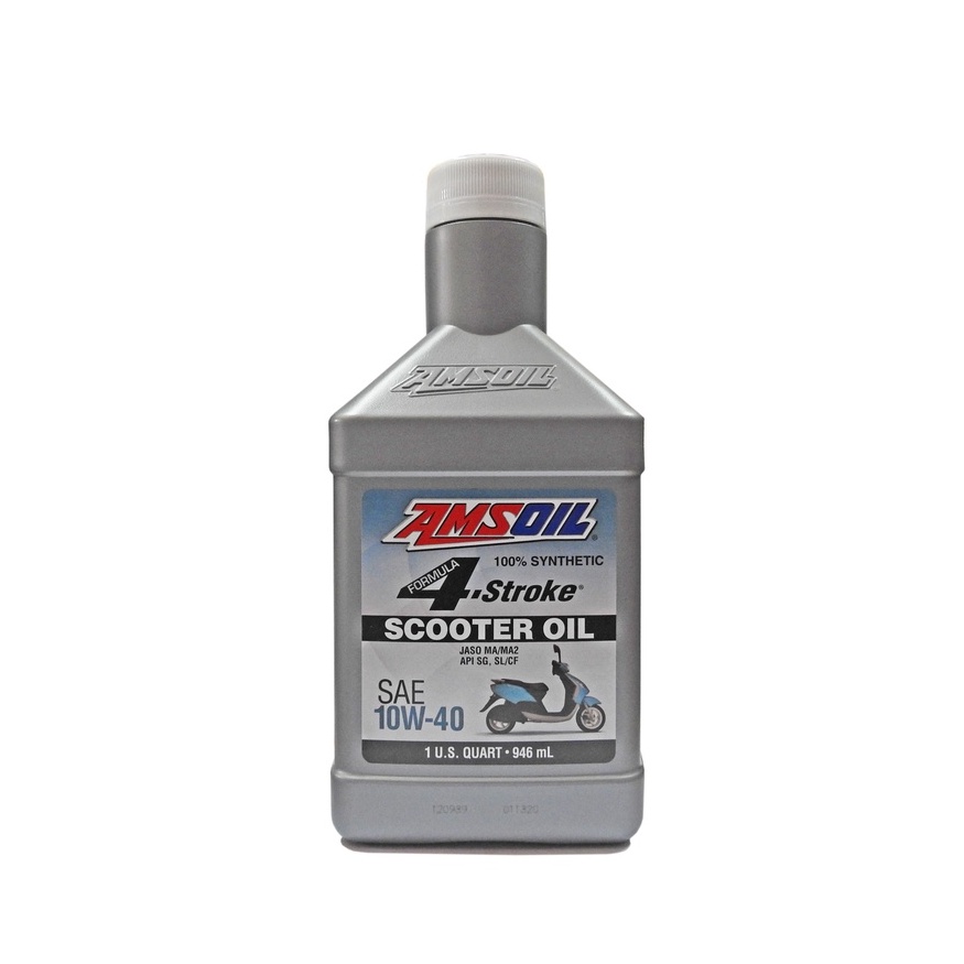 น้ำมันเครื่อง AMSOIL SCOOTER 10W40 (ฝาขาว) | Shopee Thailand