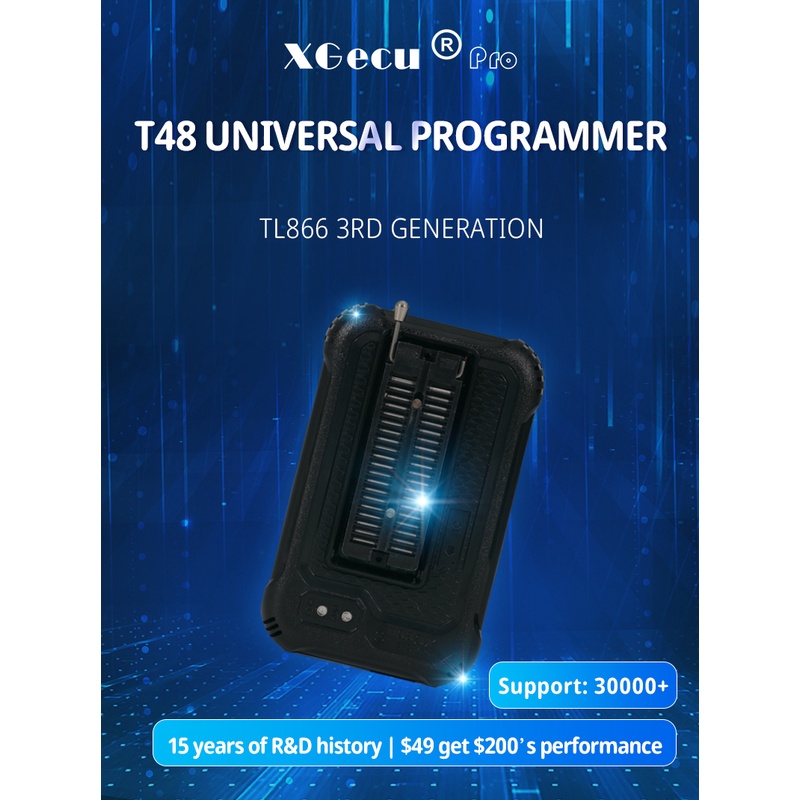 XGecu PRO T48 ( TL866-3G ) programmer ( TL866 3rd generation) โปรแกรมไอซี | Shopee Thailand
