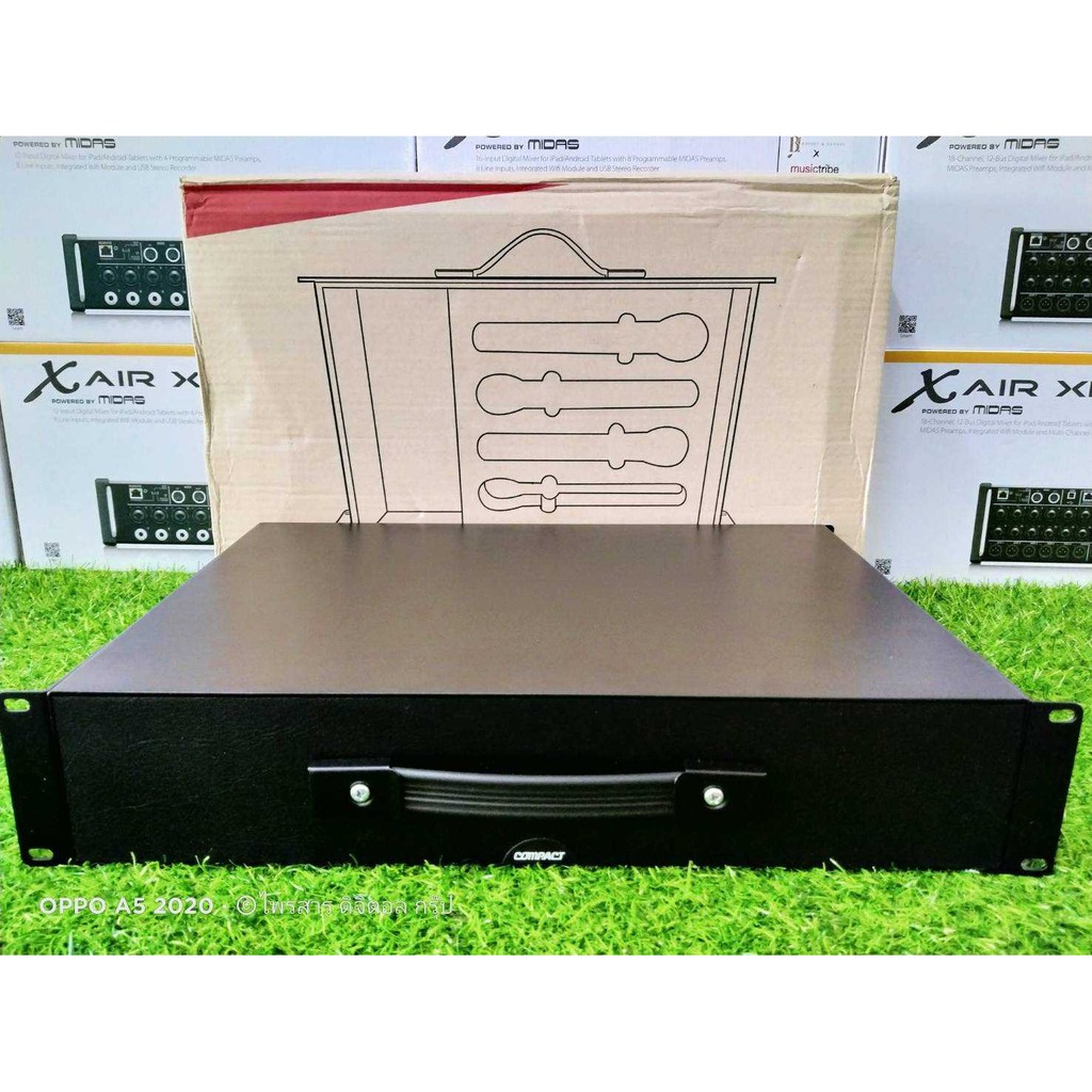 COMPACT DR212 ลิ้นชักRACK 2U 12นิ้ว พร้อมโฟม ลิ้นชัก 2U ใส่ RACK สำหรับเก็บไมค์หรืออุปกรณ์ต่างๆ ...