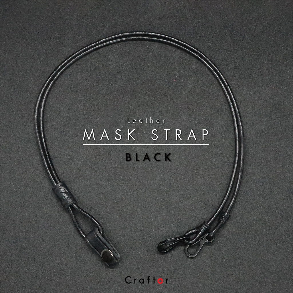 สายคล้องหน้ากากอนามัย รุ่น Leather Mask Strap สายหนังแท้ พร้อมห่วงคล้อง ...