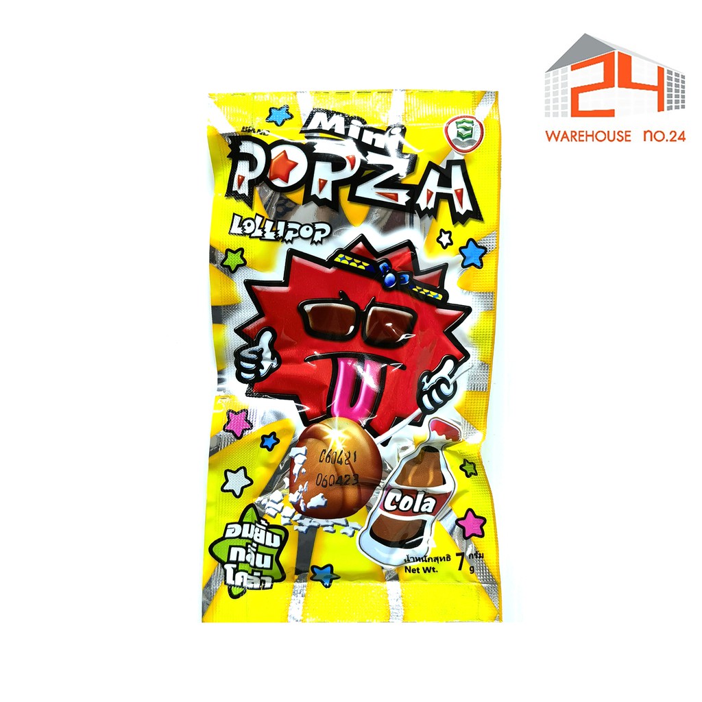 ส่งไว🚀24ชม. ป๊อปซ่า มินิ Popza Mini อมยิ้มกลิ่นผลไม้ 7g. จุ 12 ซอง/แผง ...