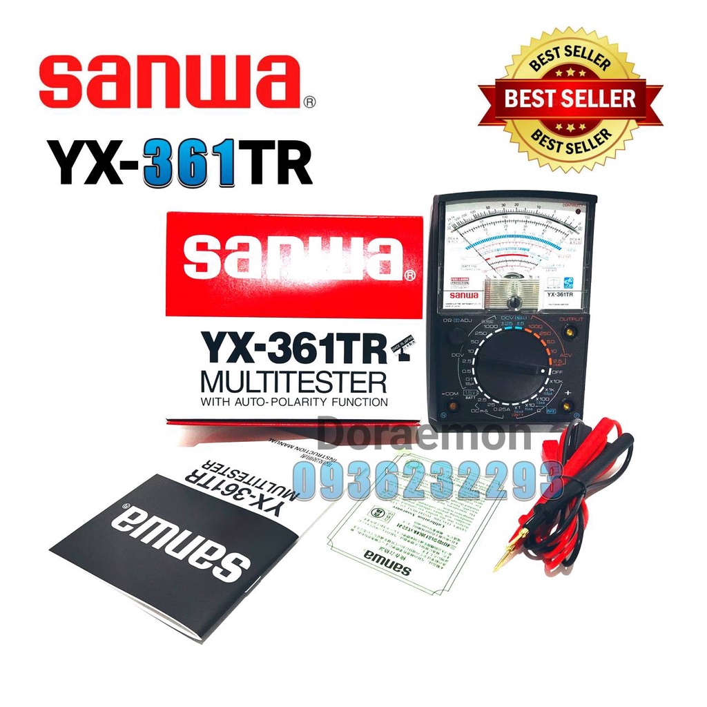 SANWA YX 360TRF,YX 361TR,CD 1990800a แท้ 100% Digital Multimeter มัลติมิเตอร์ดิจิตอล มิเตอร์วัด ...
