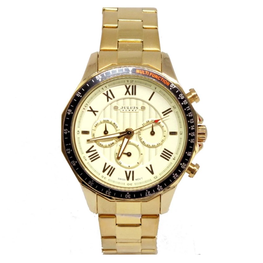 Julius Homme นาฬิกาข้อมือผู้ชาย รุ่น JAH-091-gold | Shopee Thailand
